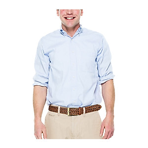 Lavemi Mens Belt, Leather Woven Braided Belts for Men Casual Jeans Dress Golf,Gift Boxed (35-2828-2 Brown 115)