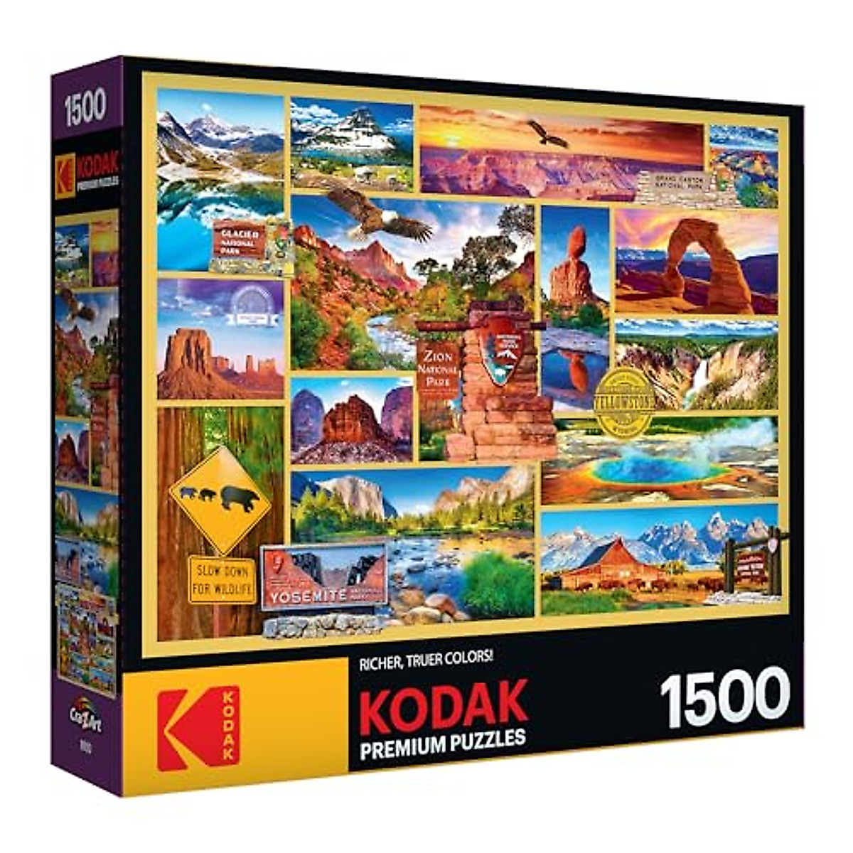 RoseArt - Kodak - US National Parks - 1500 Piece Jigsaw Puzzle for Adults
