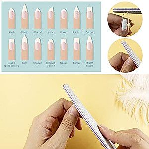 15 PCS Nail Files and Sanding Buffers Set - Sanluba Professional Manicure Tool 100 180 Grit Emery Boards 3 Sided Coarse Buffing Block 60/80 for Gel Acrylic Nails for Natural Nail Purple