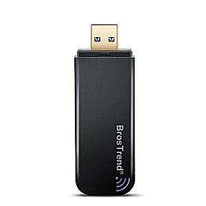 BrosTrend 1200Mbps USB WiFi Network Adapter for Laptop, Desktop PC of Windows 11/10/8/7, USB 3.0, Wireless Adaptador AC1200 Dual Band 5GHz/2.4GHz