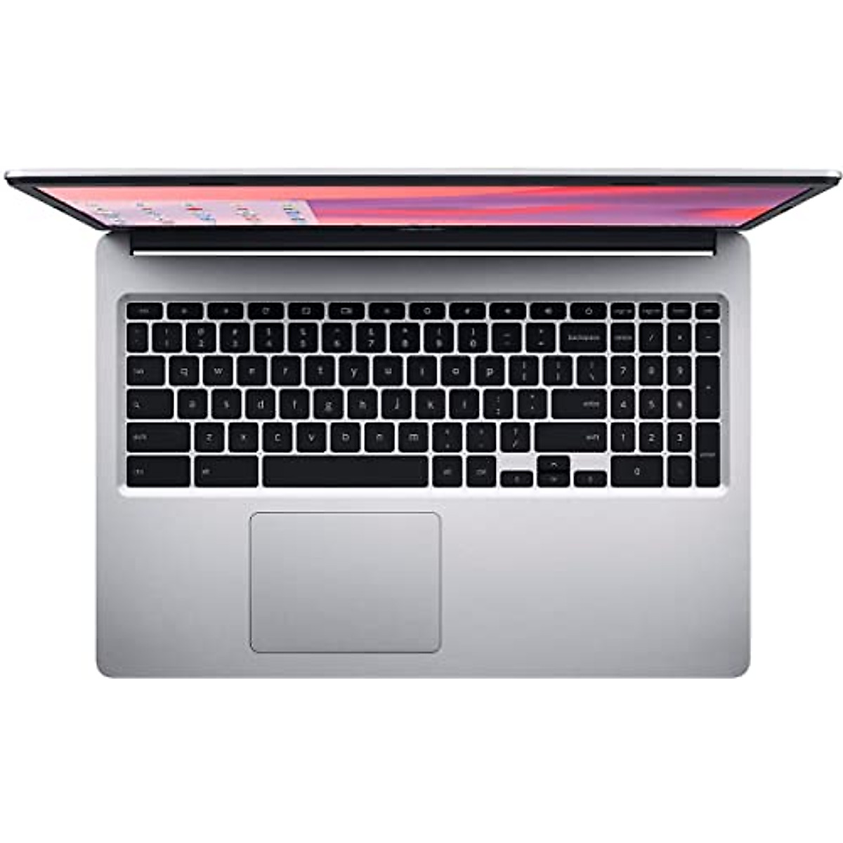 acer Newest Chromebook Laptop. 15.6" Full HD 1080p IPS Touchscreen Display, Intel Celeron N4020 Dual-Core Processor, 4GB DDR4 RAM, 64GB eMMC+ 256GB USB, Webcam, WiFi 5, Chrome OS, Silver, JVQ MP