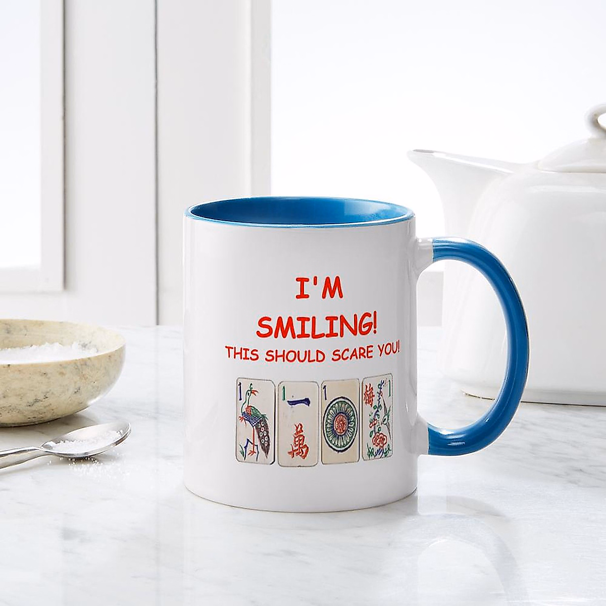 CafePress Mahjong Joke Mugs Ceramic Coffee Mug, Tea Cup 11 oz