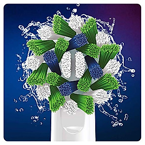 Braun Oral-B 4210201321538 CrossAction Toothbrush Heads with Cleanmaximiser Bristles for Holistic Mouth Cleaning, Pack of 8