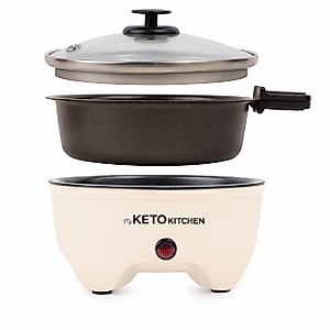 Nostalgia My Keto Kitchen Personal Multi-Cooker, Perfect for Healthy & Low-Carb Diets, Cauliflower Rice, Stir frys, Soups, Omelets