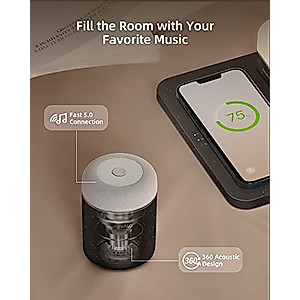 Birthday Gifts for Men, 3 in 1 Charger Station with Wireless Phone Charger, LED Night Light, Portable Bluetooth Speaker, Christmas Gift Relaxing Gift Box for Women, Men, Mom, Girlfriend
