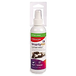 SmartyKat Catnip Mist Spray for Cats & Kittens, Safe for Pets - 7 Fluid Ounces