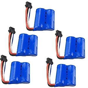 GzxLaY High-Performance Battery Backup 3.7V 600mah Lithium Battery for UDI001 5PCS Remote Control Ship Spare Parts Remote Control Boat 5pcs