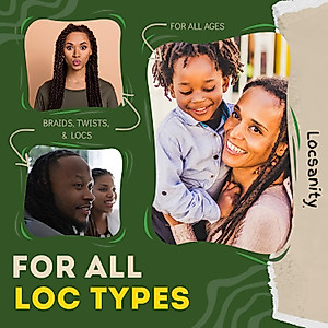 Locsanity Daily Moisturizing Refreshing Spray for Locs, Dreadlocks - Rose Water and Peppermint Hair Scalp Moisturizer, Dreadlock Spray - Natural Loc Care and Maintenance (8oz)