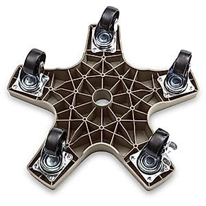 Bosmere S14450 Down Under Plant Caddie, Heavy Duty Plant Stand with Wheels, 500lb Capacity, 14-Inch, Light Gray