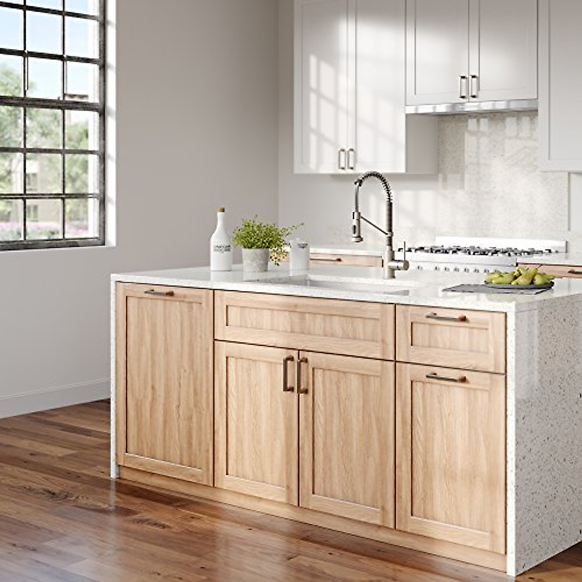 Kraus KHU103-33-1610-53SS Set with Standart PRO Stainless Steel Sink and Bolden Commercial Pull Faucet Kitchen Sink & Faucet Combo, 33 Inch