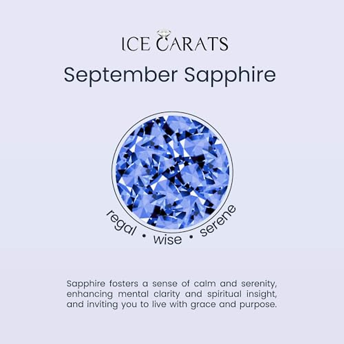 IceCarats 925 Sterling Silver Blue Sapphire Diamond Ring Gemstone Band Size 8.00