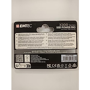Emtec X300 Power Pro 1TB M.2 2280 PCIe Gen 3.0 x4 Internal Solid State Drive (SSD) - ECSSD1TX300
