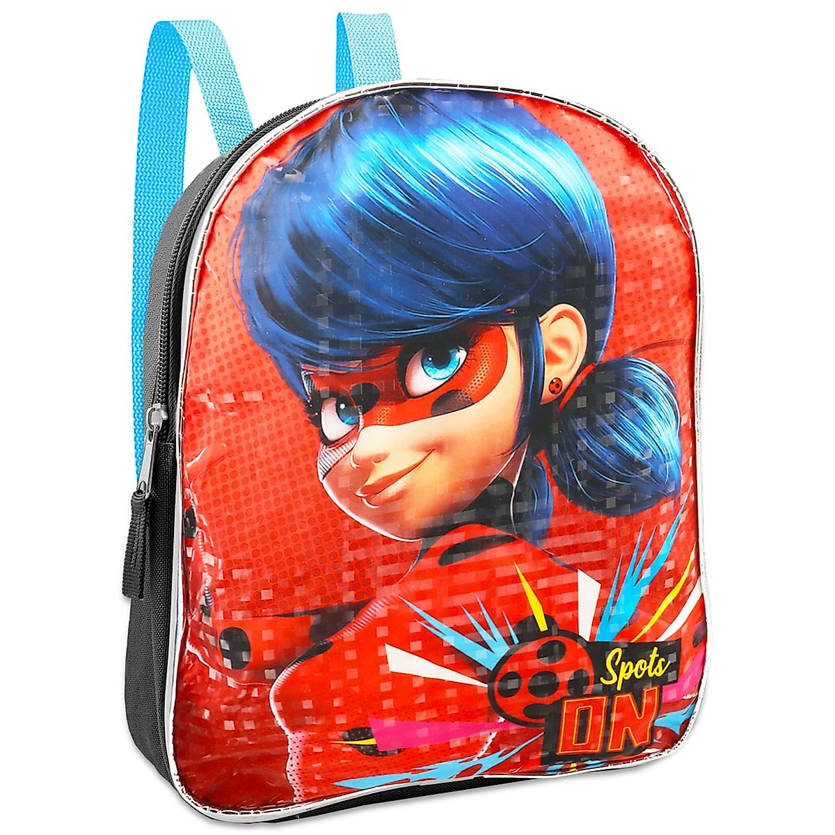 Zagtoon Miraculous Ladybug School Supplies Set for Girls - Bundle with 11'' Miraculous Ladybug Mini Backpack with Miraculous Ladybug Stickers & More (Miraculous Ladybug Travel Bag)