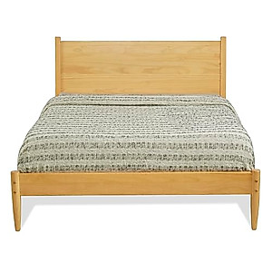 Camaflexi Mid-Century Panel Bed - Queen Size - Scandinavian Oak Finish