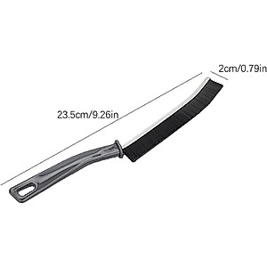 Gap Cleaning Brush, Dead Corners Multifunctional Brushes,Bathroom Crevice Gaps Cleaning Brush，Clean The Dead Corners of Bathroom Kitchen Tiles for Bathroom Kitchen Tiles Window Slots (Black 3PCS)