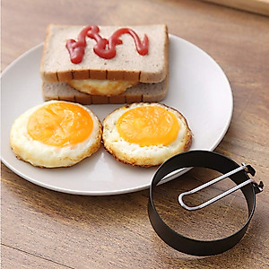Stainless Steel Egg Rings, 4 Pack Egg Rings,Non Stick Round Egg Ring Mold Pancake Mold Maker For Fried Egg, Pancakes, Sandwiches
