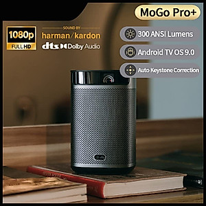 Mogo Pro Plus Screenless TV Pro + Portable Projector Auto Keystone 1080P HD Android 9.0 Smart Projectors 12400mAh Battery ( Color : MoGo Pro Plus )