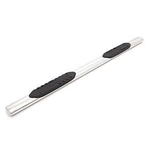 Lund 23978003 Polished Stainless Steel 5" Oval Straight Nerf Bars for 2002-2008 Dodge Ram 1500, 2003-2009 Ram 2500/3500 Quad Cab