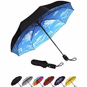 Repel Umbrella The Original Portable Travel Umbrella - Umbrellas for Rain Windproof, Strong Compact Umbrella for Wind and Rain, Perfect Car Umbrella, Golf Umbrella, Backpack, and On-the-Go