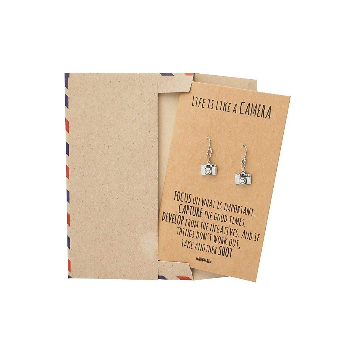 Quan Jewelry Cute Vintage Camera Miniature Jewelry for Women, Photography Gifts (Earrings)