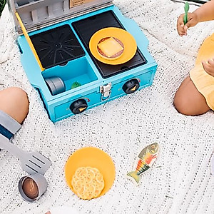 Melissa & Doug Let’s Explore Camp Stove Play Set – 24 Pieces - FSC Certified
