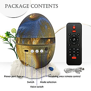 Star Aurora Galaxy Projector Dinosaur Egg Projector Night Light with Bluetooth,Timing Function,14 Colors Mixed Ocean Wave Move Star Lights for Birthday Party,Computer Room and Game Room Decoration