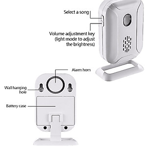Motion Sensor Door Bells Chimes for Business, Bed and fall sensing,Door Buzzer, Commercial Wireless Security Storefront Bell, Body Motion Sensor Alarm with Remote