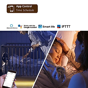 LED Smart Under Cabinet Lights Work with Alexa,Siri, Echo, Google Home (No Hub Required), 2700K to 6500K for Kitchen Under Counter, Bookcase or Display Cabinet(6 Lights Bar Kit)