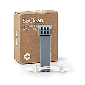 SoClean Genuine Replacement Cartridge Filter Kit for SoClean 2 Machines | Includes One Filter Cartridge and One Check Valve | Authentic OEM Part with Full Warranty | New Eco-Friendly Packaging