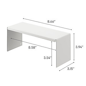 Yamazaki Home Tower Medicine Cabinet Vanity Storage Racks – Set Of 2, Bathroom Mirror Organizer Risers - Steel -
