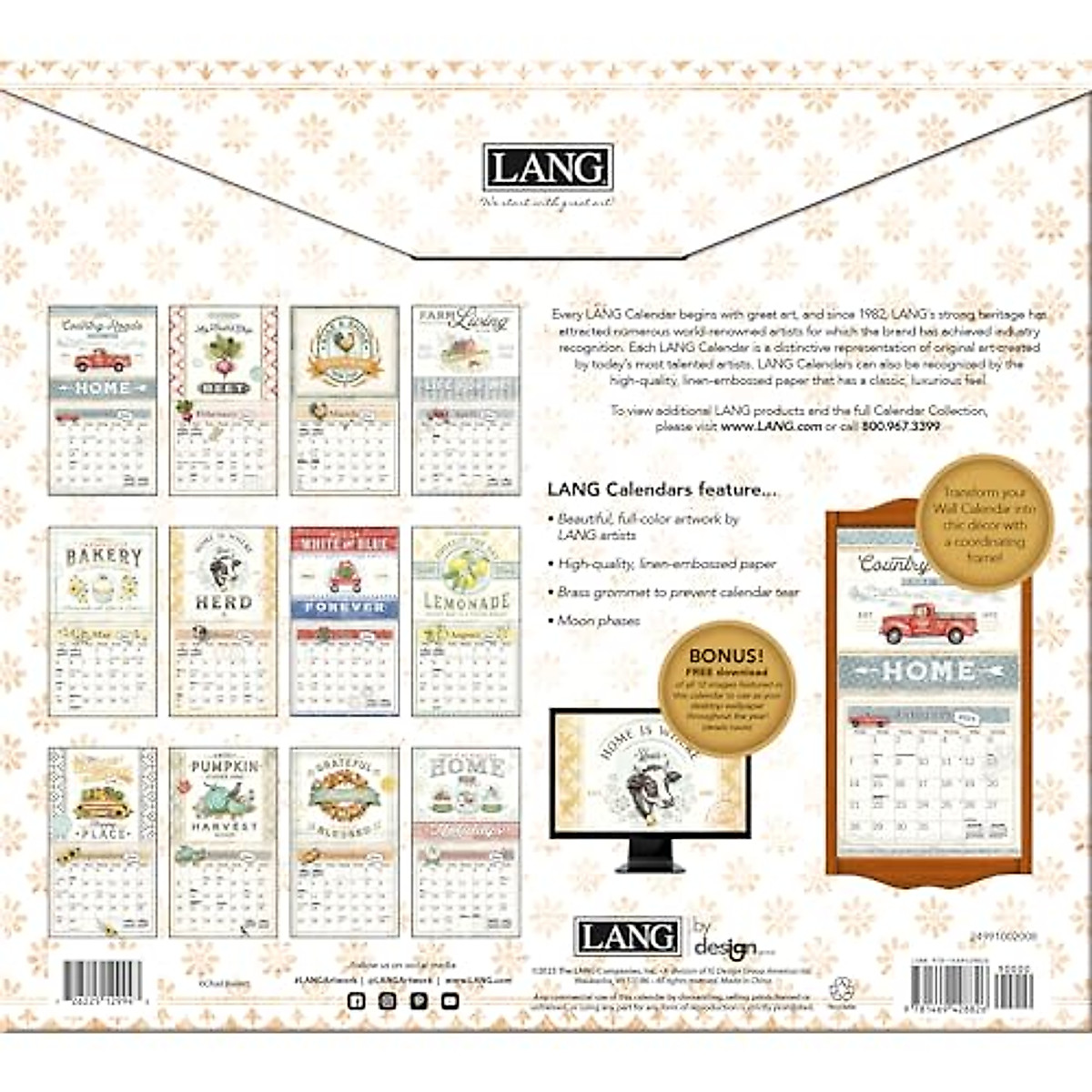 LANG Farmhouse 2024 Wall Calendar (24991002008) Multi