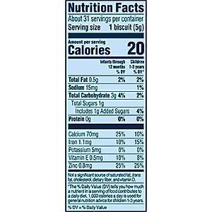 Gerber Snacks for Baby Arrowroot Biscuits, 5.5 Ounce Pouch (Pack of 4)