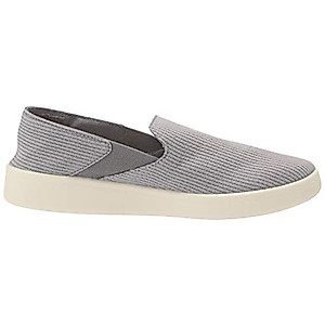 Reebok womens Cotton & Corn Slip on Walking Shoe, Spacer Grey/Chalk/White, 8.5 US