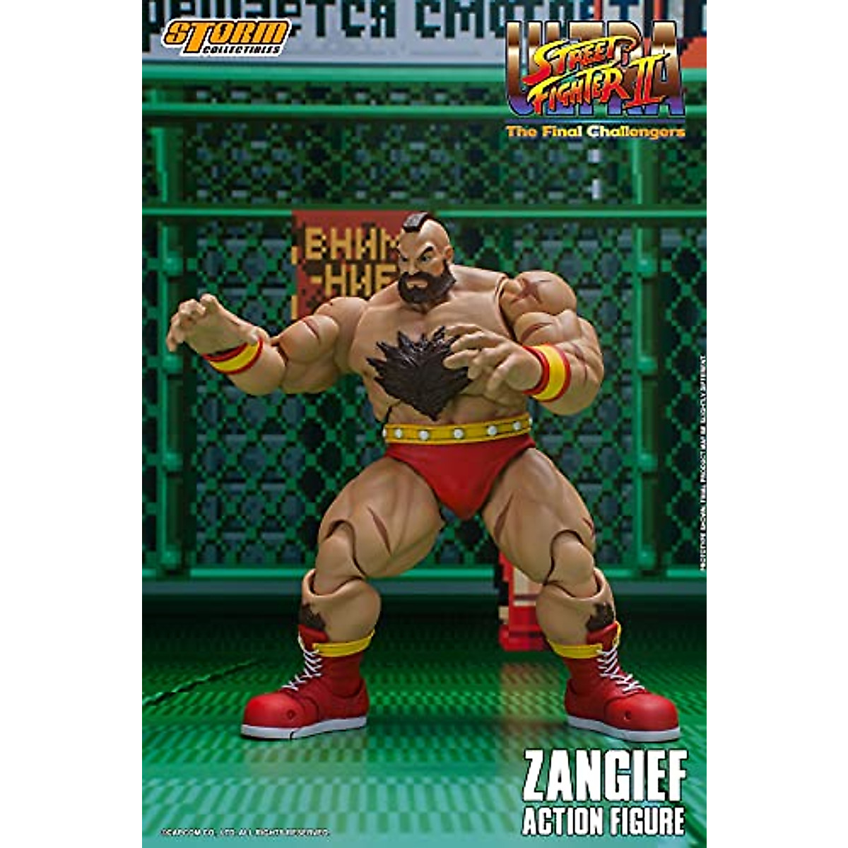 Storm Collectibles - Ultimate Street Fighter II: The Final Challenger - Zangief, Action Figure, STM87180 Red