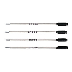 Cross Medium Ballpoint Pen Refill - Black (Pack of 4)