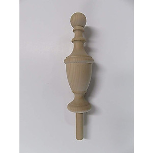 Sumeror Wood Finial-Cherry-Oak-Maple-Walnut-Mahogany-Bed Post #62 (Cherry)