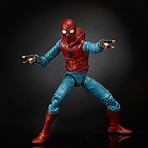 Marvel Legends Spider-Man Homecoming Movie Spider-Man (Homemade Suit) Action Figure (Build Vulture's Flight Gear), 6 Inches