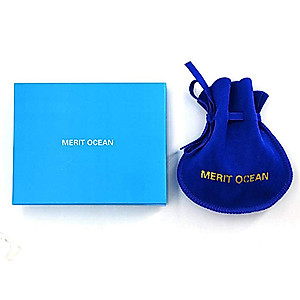 MERIT OCEAN Mens Onyx Cufflinks and Studs Set Silver Black Cufflinks for Men Tuxedo Shirts Business Wedding Gift