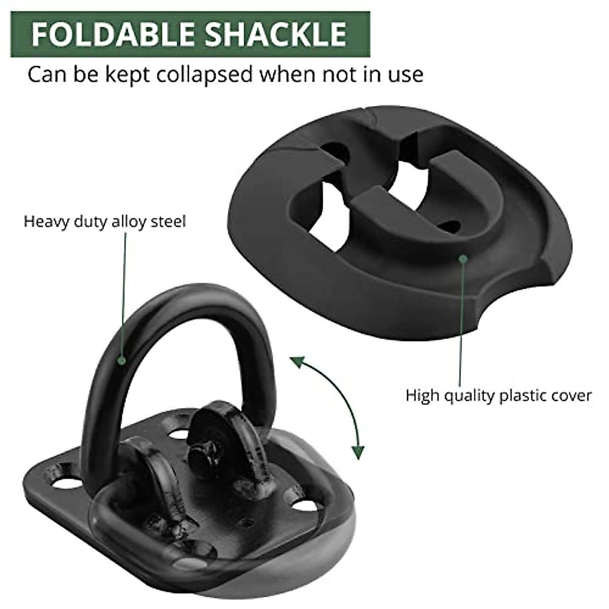 EYPINS Security Ground Anchor,Heavy Duty Alloy Steel Anti-Theft Wall Anchor Lock for Securing Motorcycles,Bicycles,Scooters,Chain Locks,Security Wall Anchor Floor Anchor Permanent Locking Point