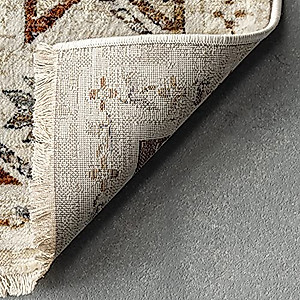 nuLOOM Astrid Traditional Motif Fringe Area Rug, 8' 10" x 12', Beige