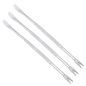 Ajmyonsp 12Pcs Crab Crackers and Tools/Lobster Nut Crackers and Picks - 6 Crab Leg Forks 4 Lobster Shellers, 2 Stainless Steel Seafood Crackers & Storage Bag