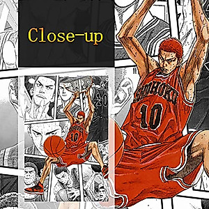 Onstthm Anime Slam Dunk Poster 5Pcs Canvas Painting HD Print Wall Art for Living Room Home Decoration Boy Gift，Unframed 8"x12"