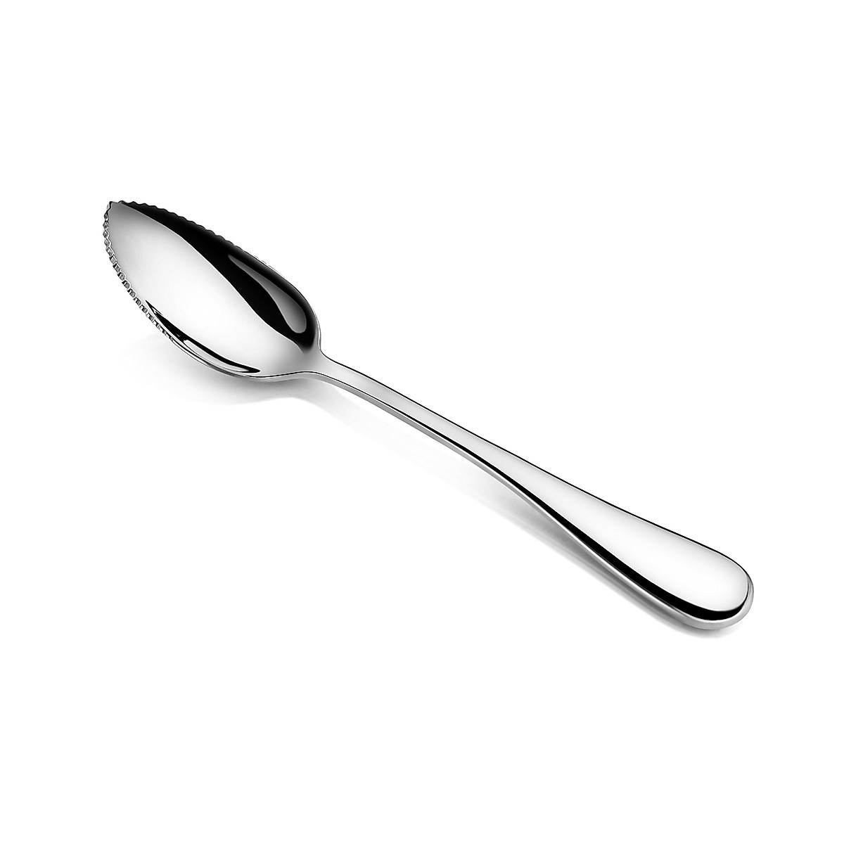 Artaste 59373 Rain 18/10 Stainless Steel Grapefruit Spoon, 6.35-Inch, Set of 6