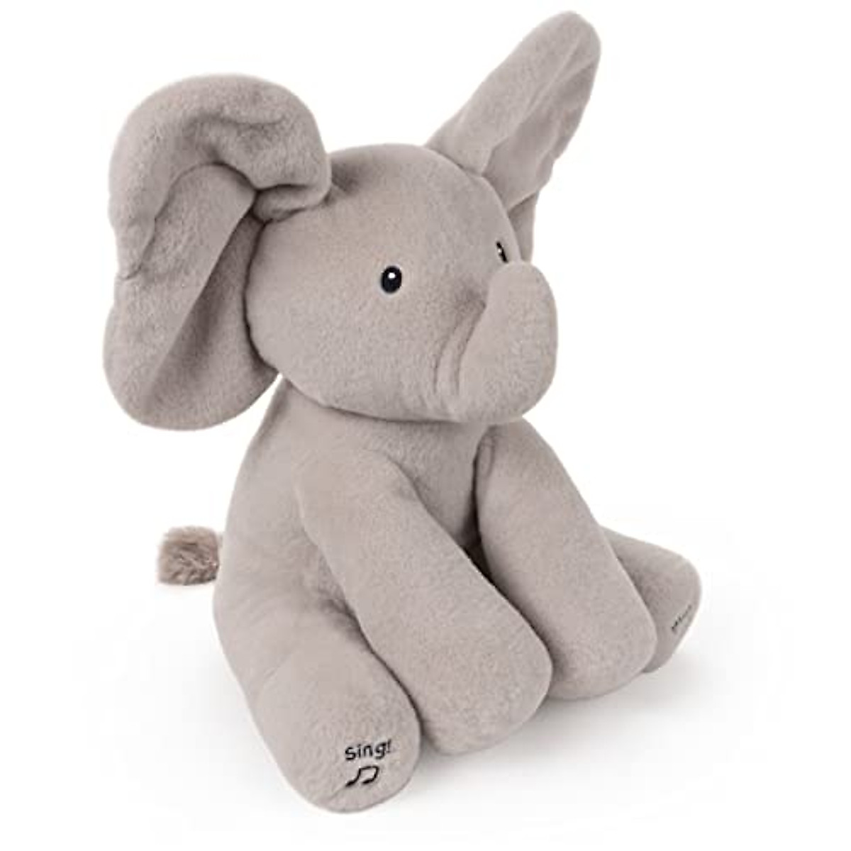 GUND Baby Official Animated Flappy The Elephant Stuffed Animal Baby Toy Plush for Baby Boys and Girls, Gray, 12" (Song Styles May Vary)