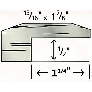 Solid Red Oak Interior Threshold - Style 1-36 inches Long