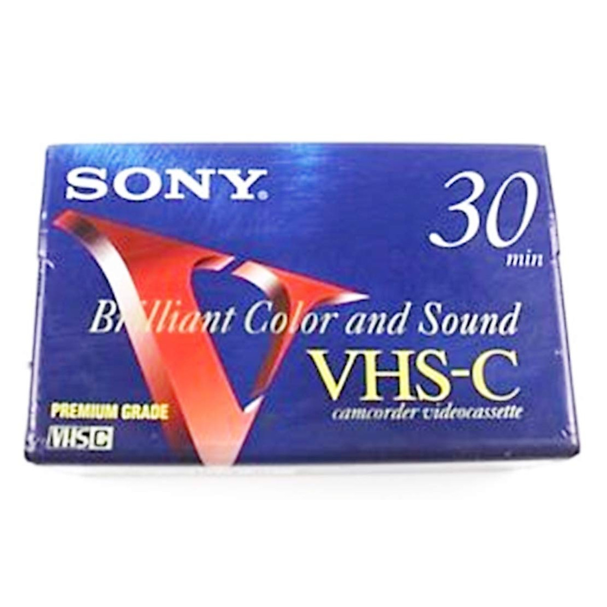 Sony TC-30VHGF 30 Minutes VHS-C Camcorder Videocassette Premium Grade (One Pack)