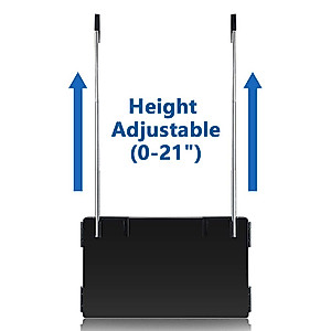 XKWL Portable 3 Way Trifold Mirror, 360° Barber Mirror for Hair Cutting,Hair Styling, Shaving, Grooming, Dye Hair and Makeup with Adjustable Height Brackets, Good for Travel Home Bathroom