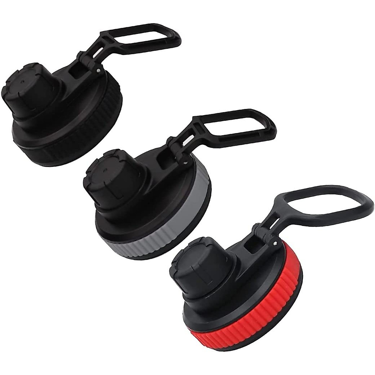 Spout Lid for Wide Mouth Water Bottles, Auto Flip Lid for Wide Mouth 18, 20, 32, 40, 64oz, Great Spout Compatible with Takeya, Leak Proof (3Pack) Sports & Outdoors