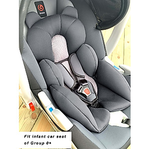 G Ganen Baby Comfort Support Cushion Stroller and Seat Comfort Cushion Insert Liner (Dark Grey)