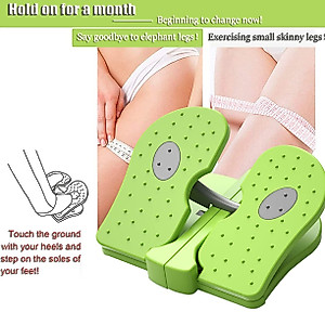 Ckuakiwu Exercise Stepper, Mini Stepper Under Desk Exerciser Foot Pedal Foldable Fitness Stair Stepper Green, Under Desk Pedal